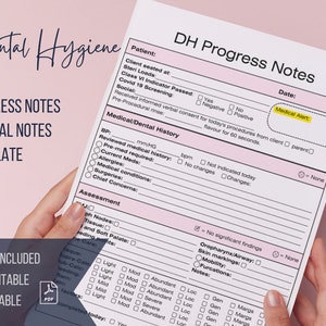 Dental Hygiene Pogress Note | Quick Note Taking With Dropdown Menus ...