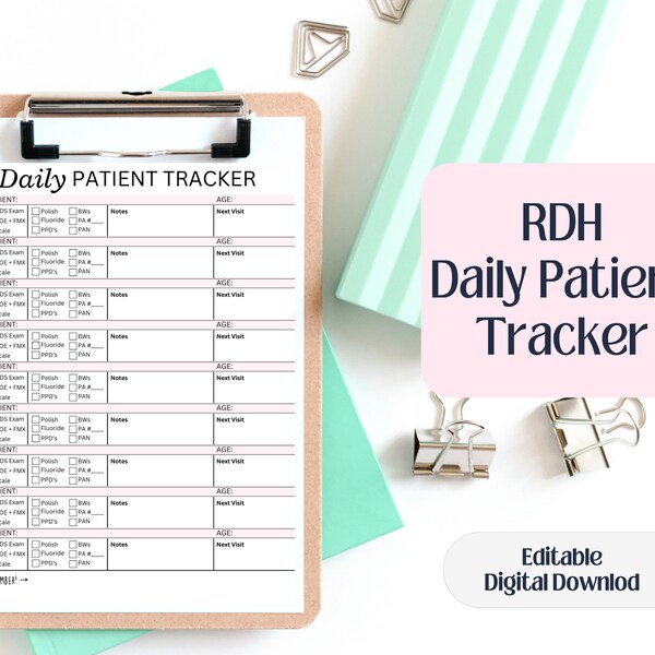 Daily Patient Planner - Etsy