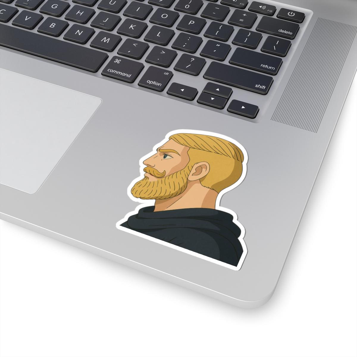 Giga Chad Ghibli Style Vinyl Sticker, Laptop Stickers, Wall Art, Gift ...