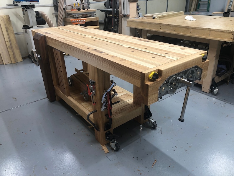 Plans for a Roubo Style Workbench With the Perfect Vise Setup - Etsy