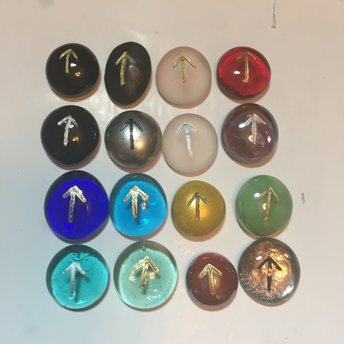 Norse Rune Set Jade / Gold - Etsy