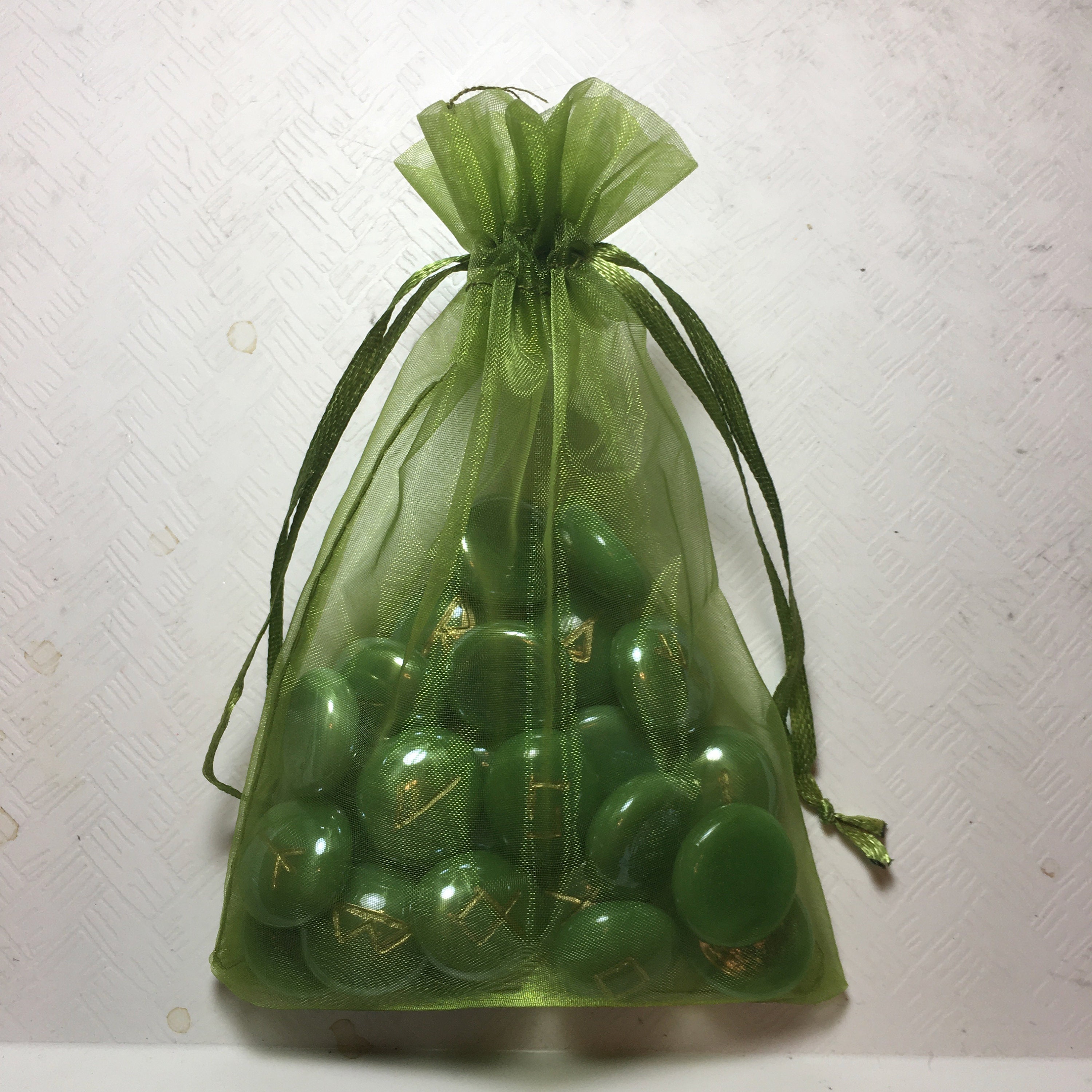 Norse Rune Set Jade / Gold - Etsy