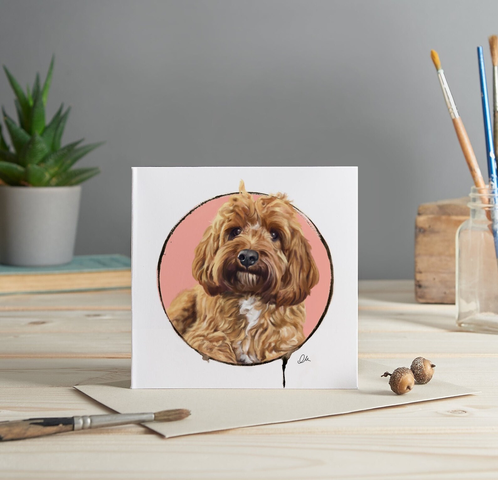 Cavapoo Greeting Card - Etsy