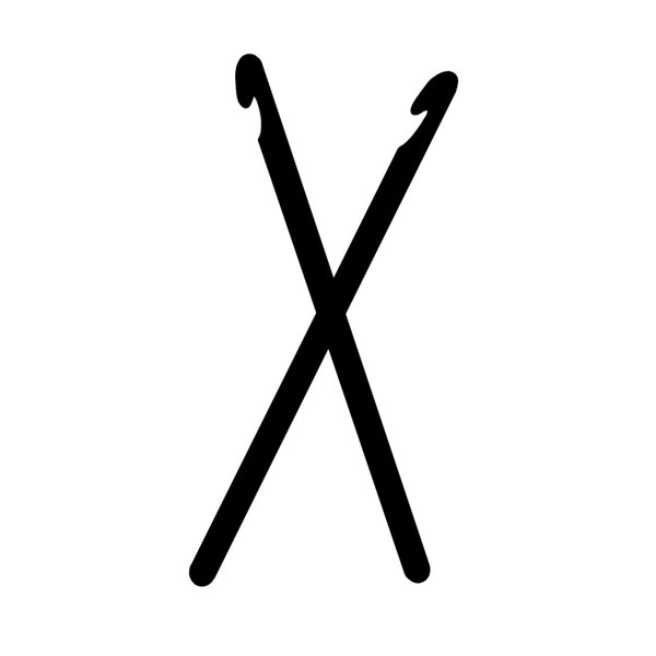 Crochet Hook Decal - Etsy