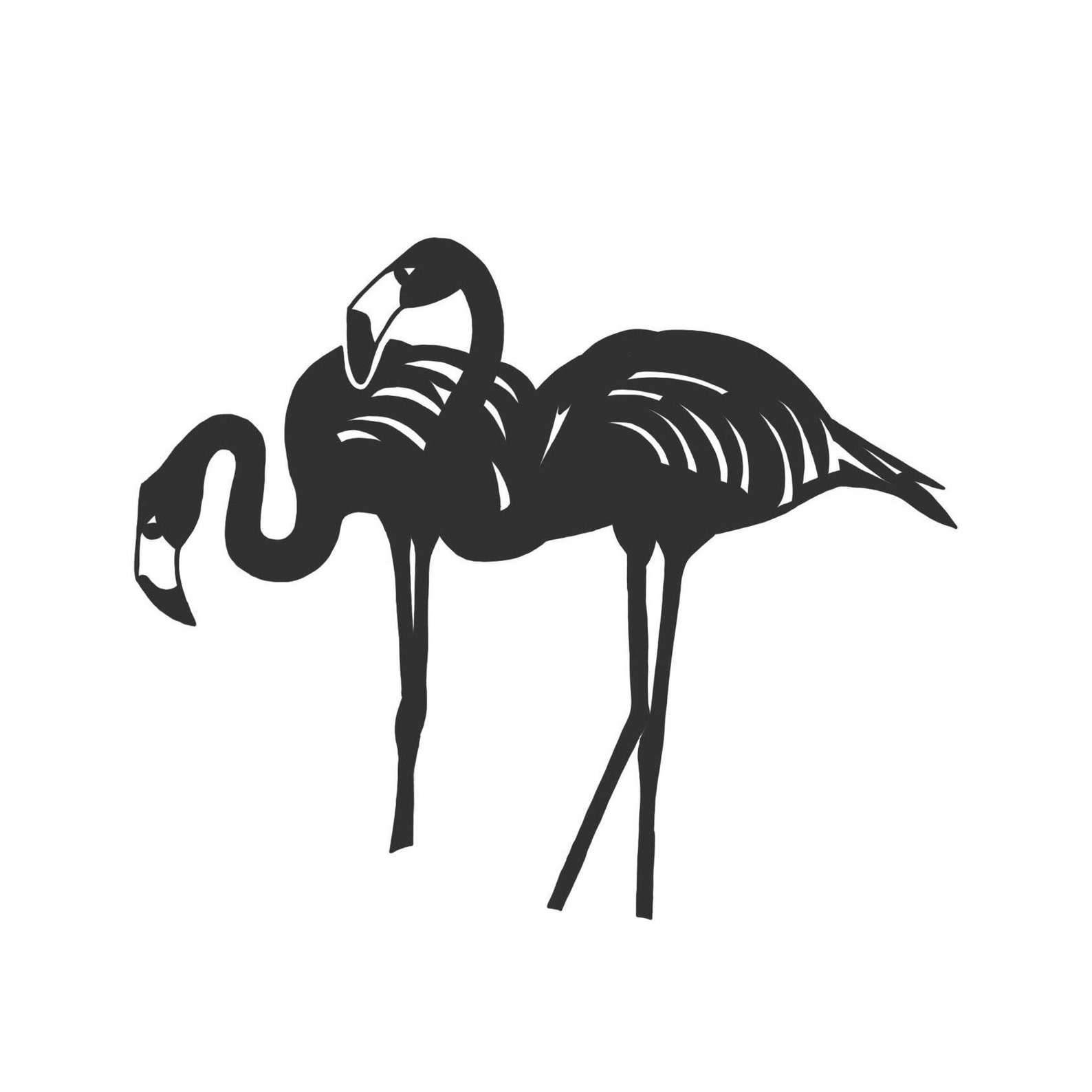 Flamingo Vinyl Decal sticker - Etsy