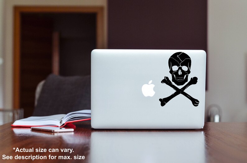 Skull and Crossbones Vinyl Decal (sticker) - Etsy