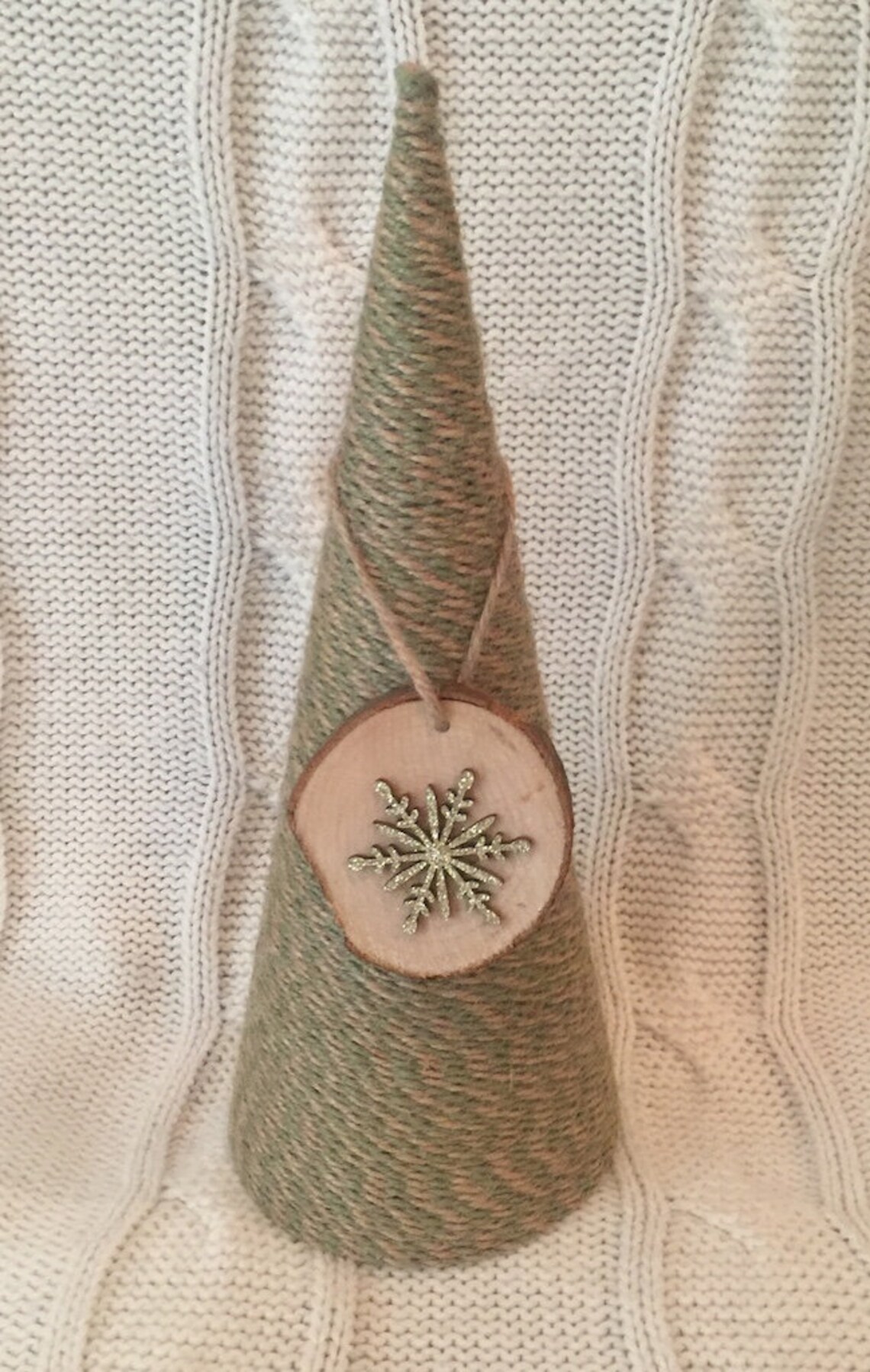Green/tan Christmas Tree - Etsy