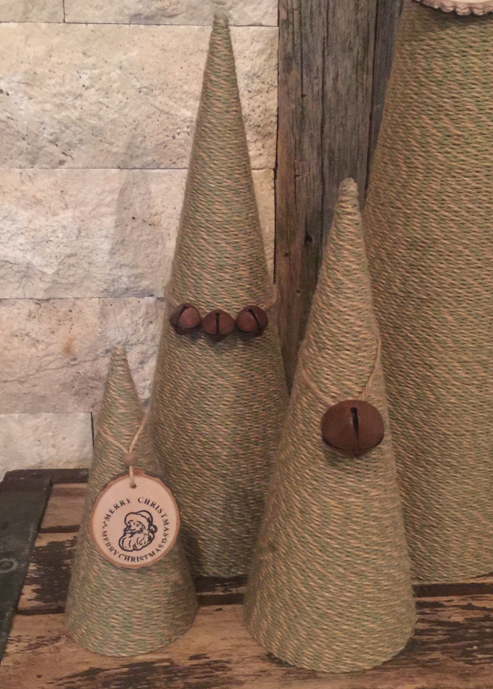 Green/tan Christmas Tree - Etsy