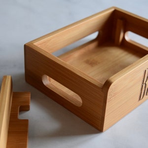 Bamboo Multi Charging Docking Station- Wooden Docking Station ...