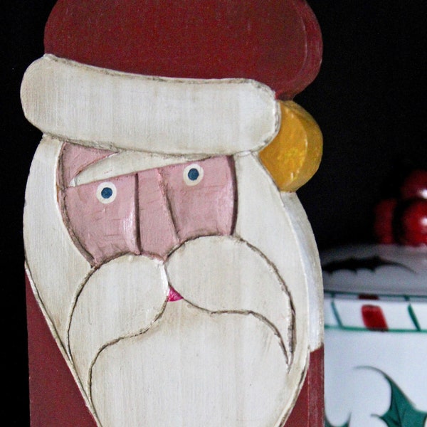 Folk Art Santa - Etsy