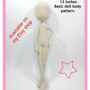 Crochet Basic Doll Body Pattern Amigurumi Doll Body Pattern | Etsy
