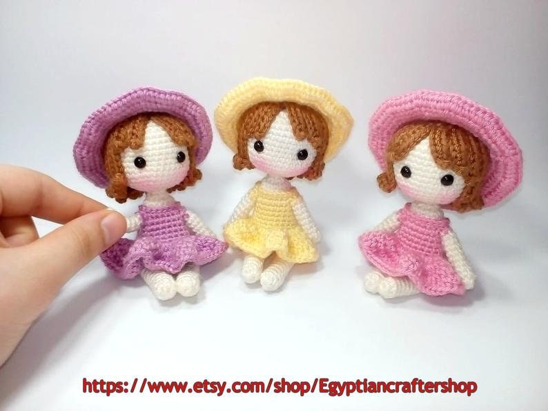 Little Crochet Doll Pattern Mini Doll Pattern DIY Amigurumi | Etsy