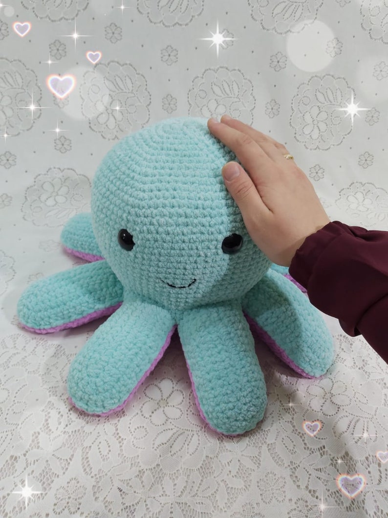 Crochet Reversible Octopus Amigurumi Mood Octopus | Etsy