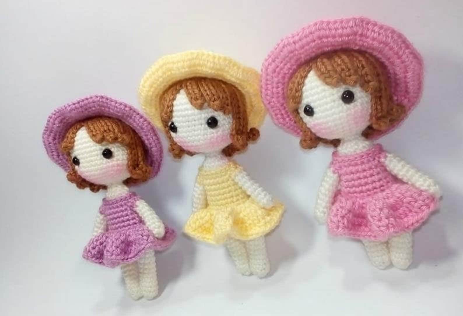 Little Crochet Doll Pattern Mini Doll Pattern DIY Amigurumi - Etsy