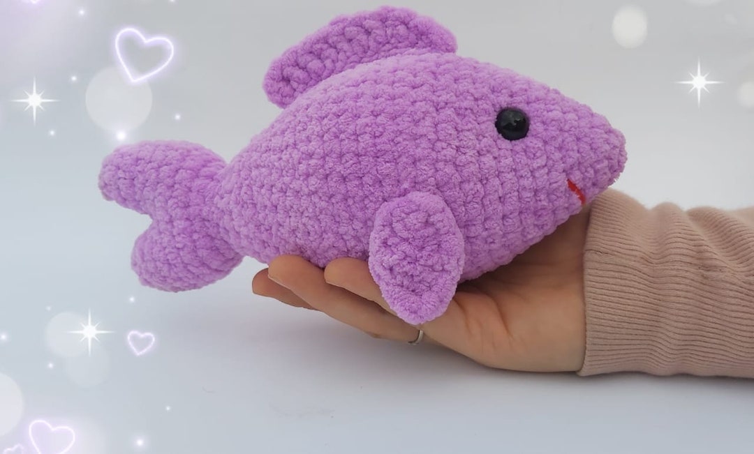 Amigurumi Fish Pattern, Crochet Velvet Fish - Etsy