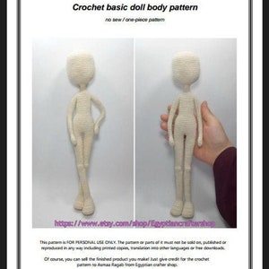 Crochet Doll Body Bundle, 3in1, (mini, Basic, Curvy) Amigurumi Doll ...