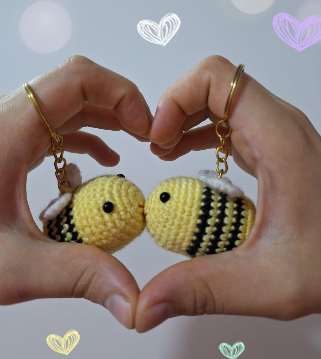 Kissing Bees Amigurumi, Crochet Bee Pattern - Etsy