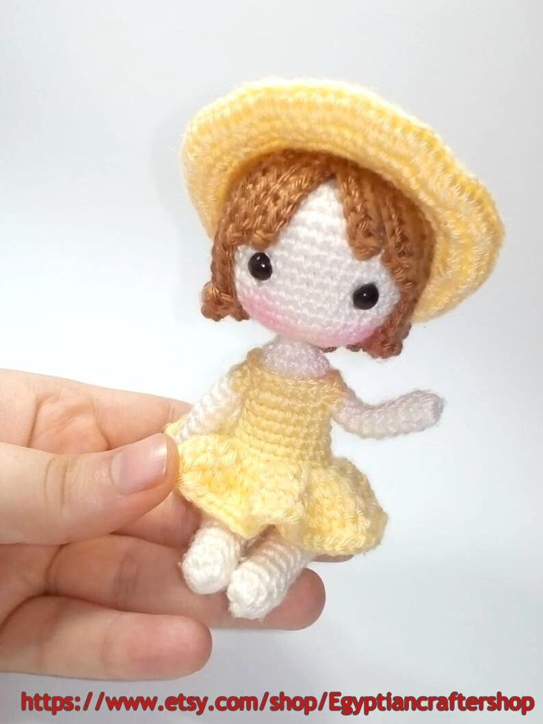 Little Crochet Doll Pattern Mini Doll Pattern DIY Amigurumi | Etsy