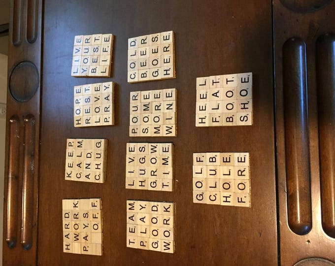 Scrabble Coasters - Etsy