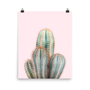 Pink Cactus Poster, Art to Frame, Green and Pink, Boho Nursery, Nursery ...