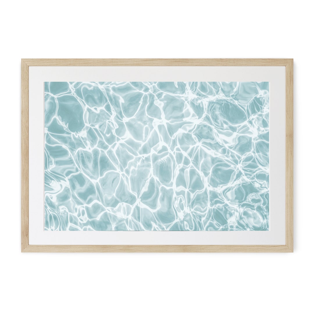 Water Surface Art Print, Framed Water Art, Unframed Poster, Summer Art ...