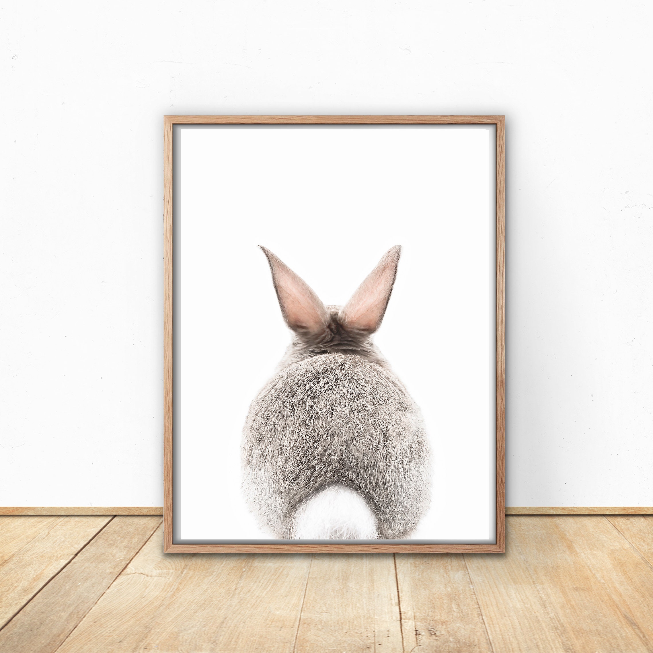 Bunny Art Prints, Printed and Shipped, Set of Two Posters, Rabbit Art ...