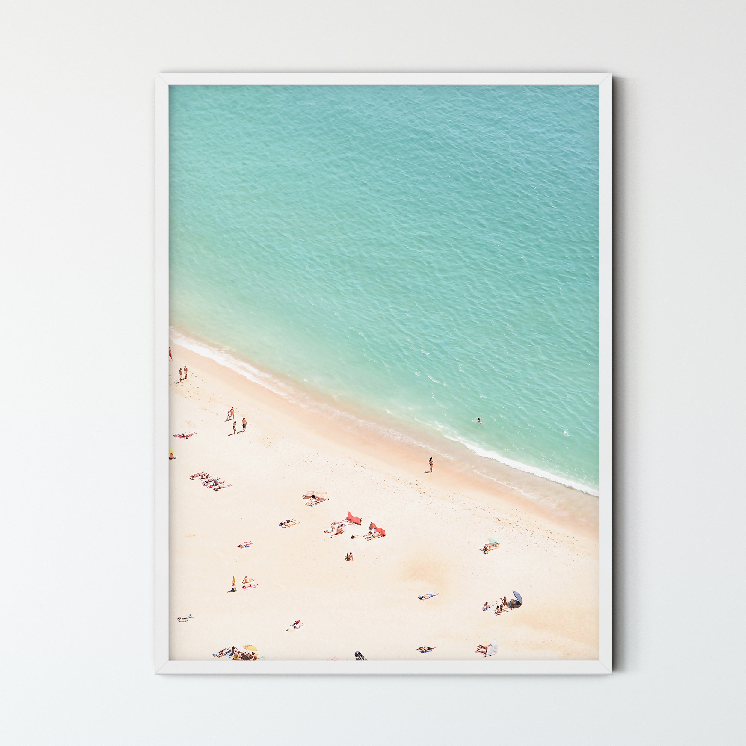 UNFRAMED Posters Set of Two Aerial Beach Prints Beach Wall - Etsy