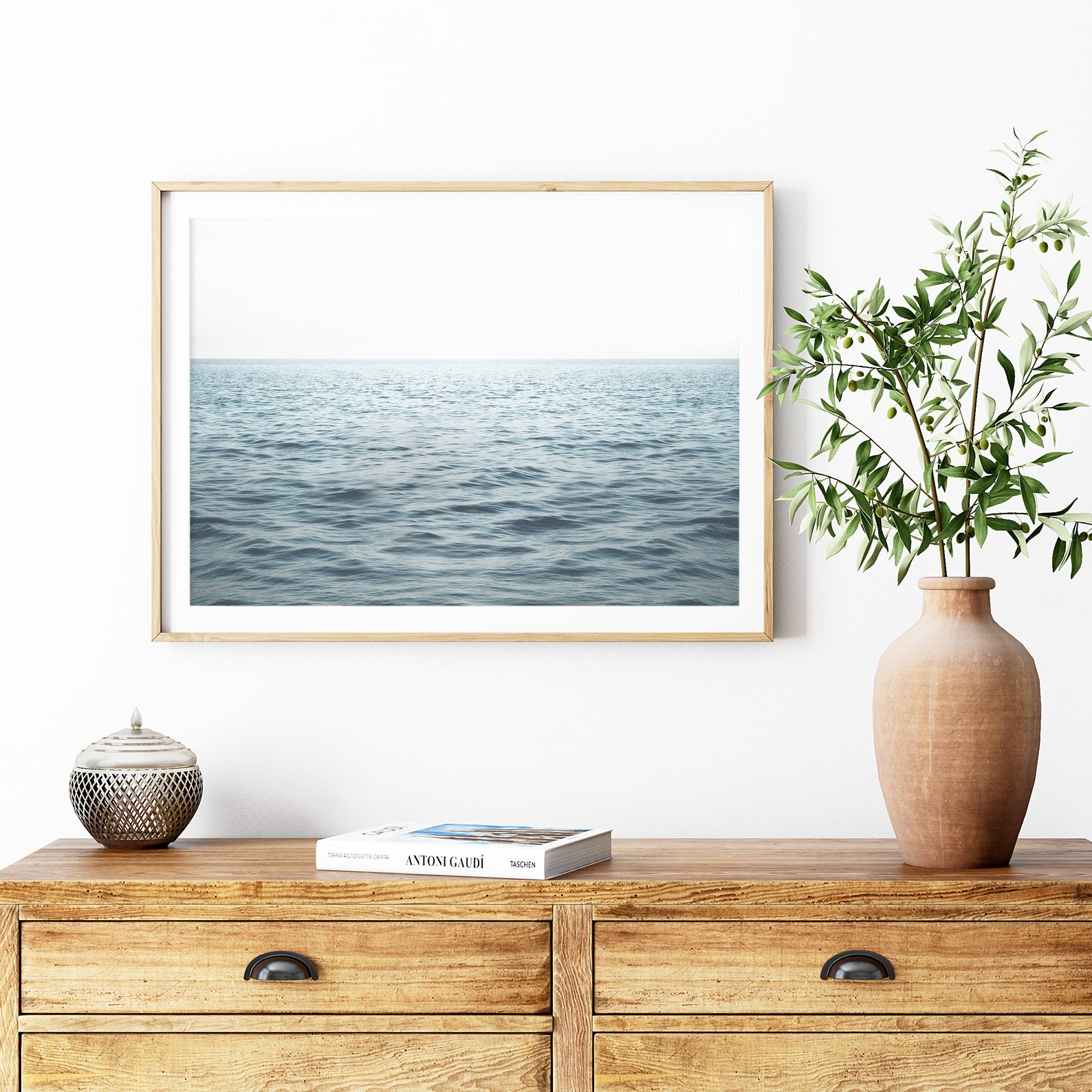 Ocean Horizon Art Print, Unframed Print, Calming Sea, Minimalist ...