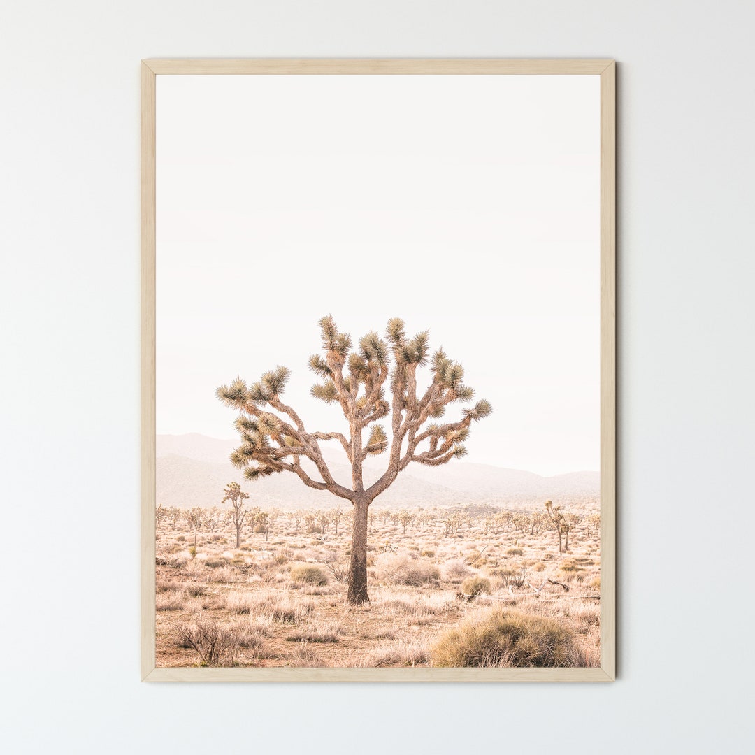 FRAMED Joshua Tree Print, Vertical Frame Print, Modern Desert Prints ...