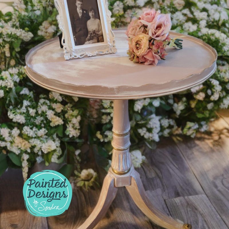 Painted Round Table - Etsy