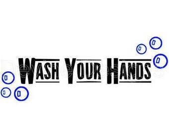 Wash your hands svg | Etsy