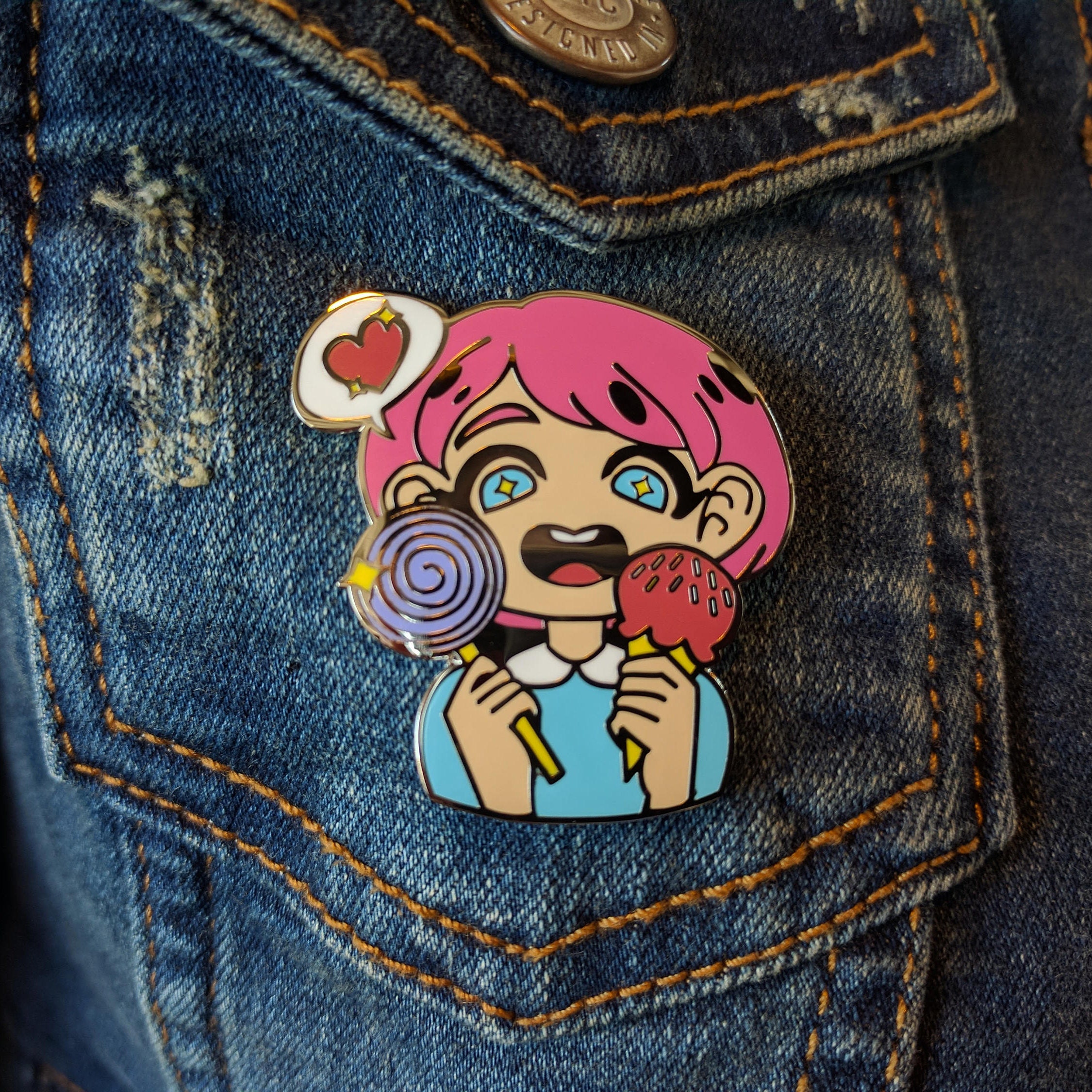 Sugar Rush Hard Enamel Pin Candy Lapel Pin Cute Enamel Pin | Etsy