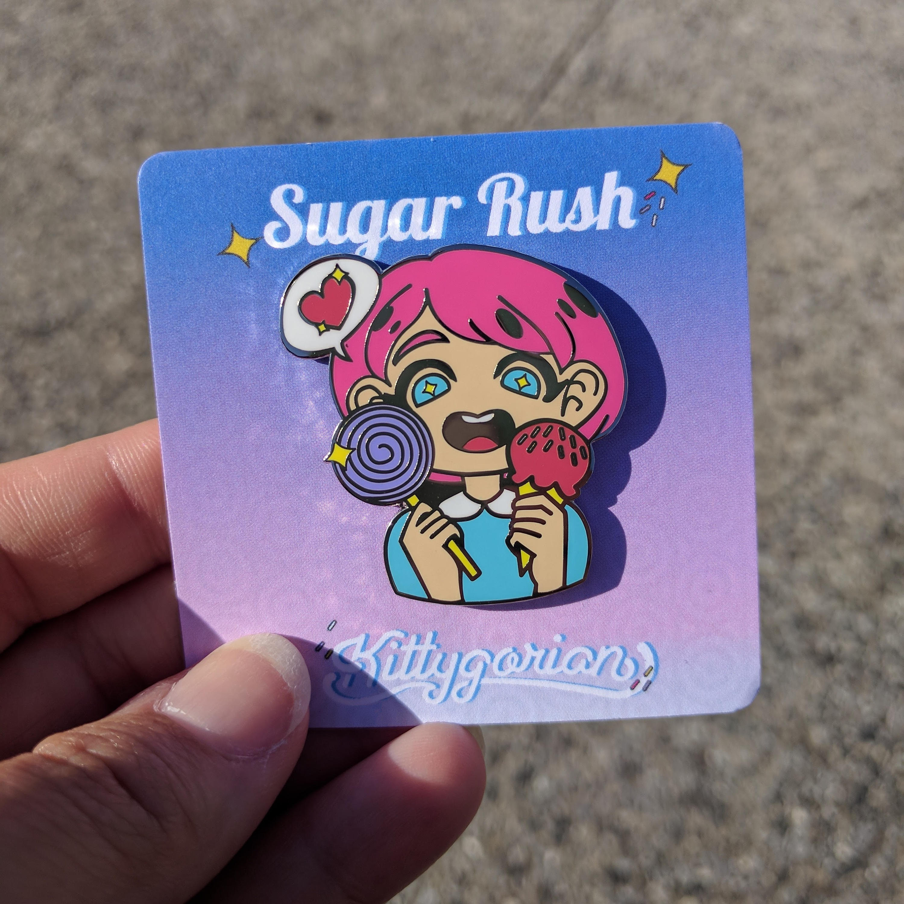 Sugar Rush Hard Enamel Pin Candy Lapel Pin Cute Enamel Pin | Etsy