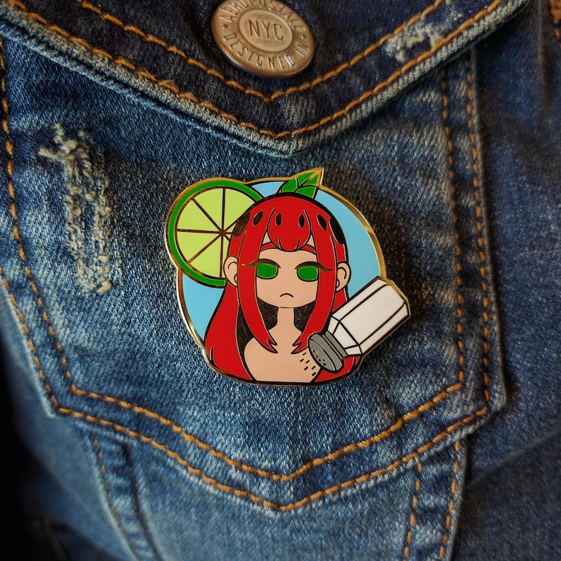 Limon Y Sal Hard Enamel Pin Lime Lapel Pin Cute Enamel Pin Etsy