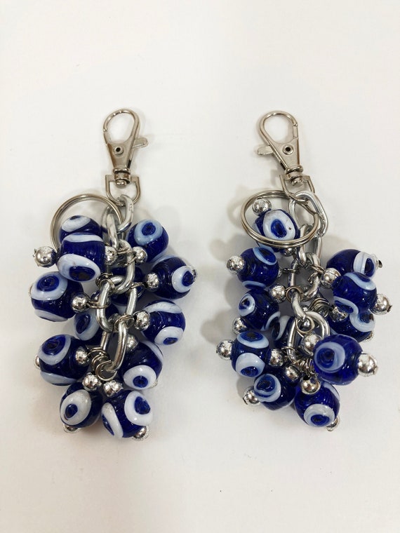 2 Pack Evil Eye Key Chains Evil Eye Keychain Evil Eye Key - Etsy