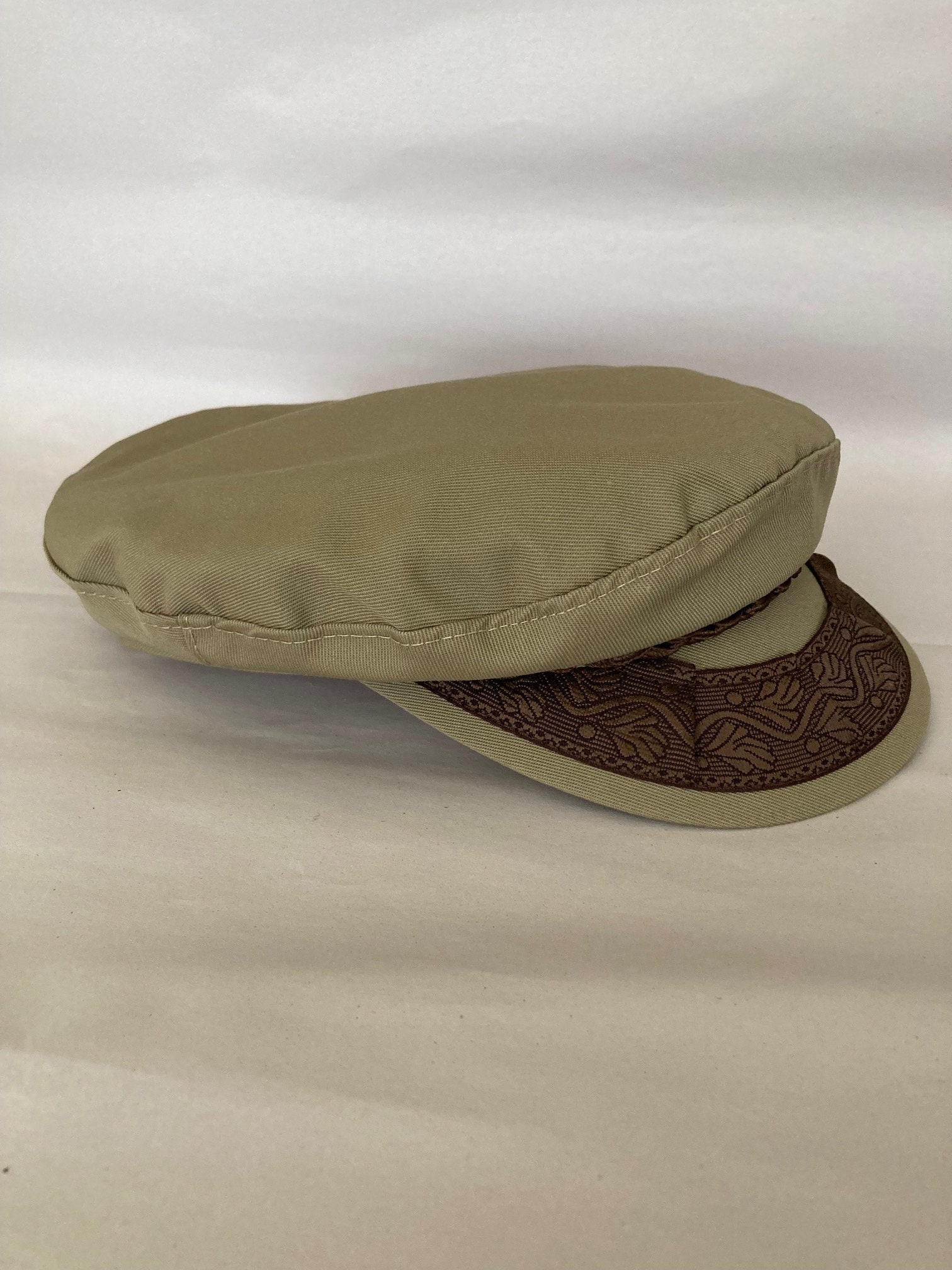 Greek Fisherman's Hat 6 7/8 cotton Tan Made in Greece NEW - Etsy