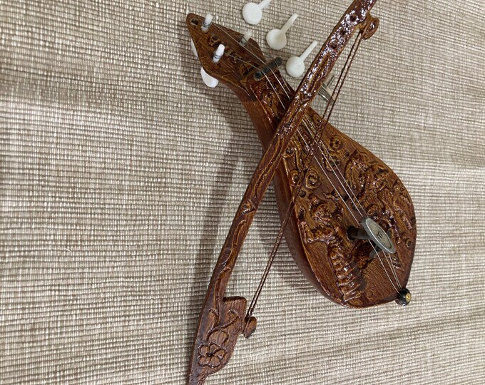 Vintage Hard Plastic Resin Greek Crete Lyra Music Box,instrument,in ...