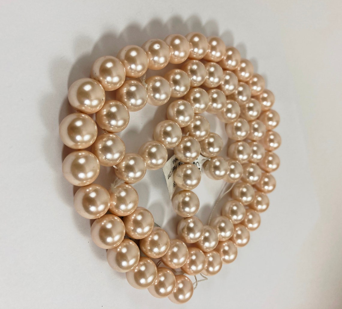 12MM Natural Island Beach Pearl Shell Pink Gemstone Round 12MM - Etsy