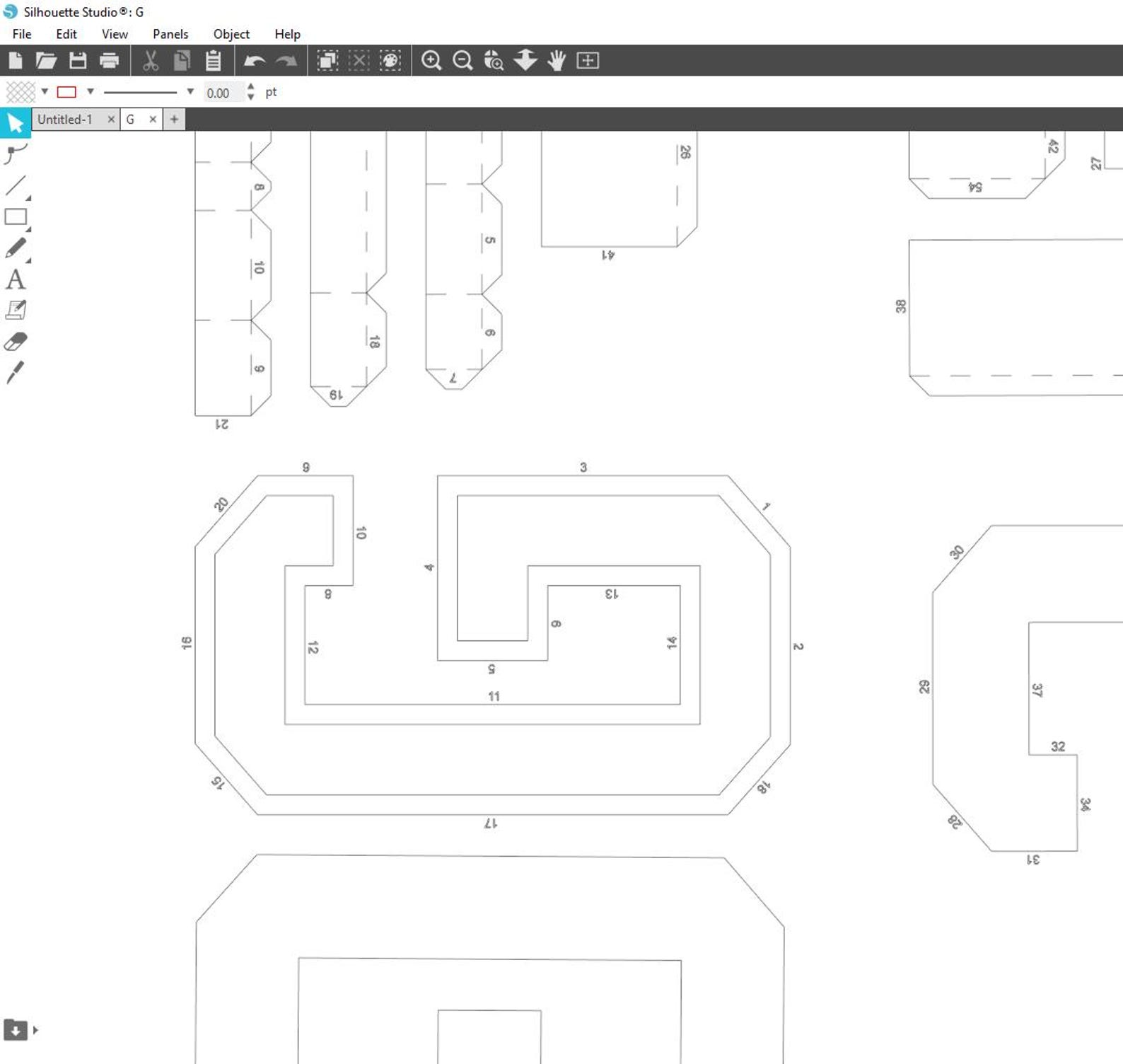 3D Letters Box A to Z, Transparent Cutting Files for Manual or Machine ...