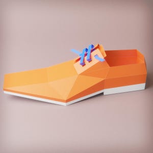 3D Paper Shoe Craft Template | PDF, SVG, DXF Files | Diy Back to School ...