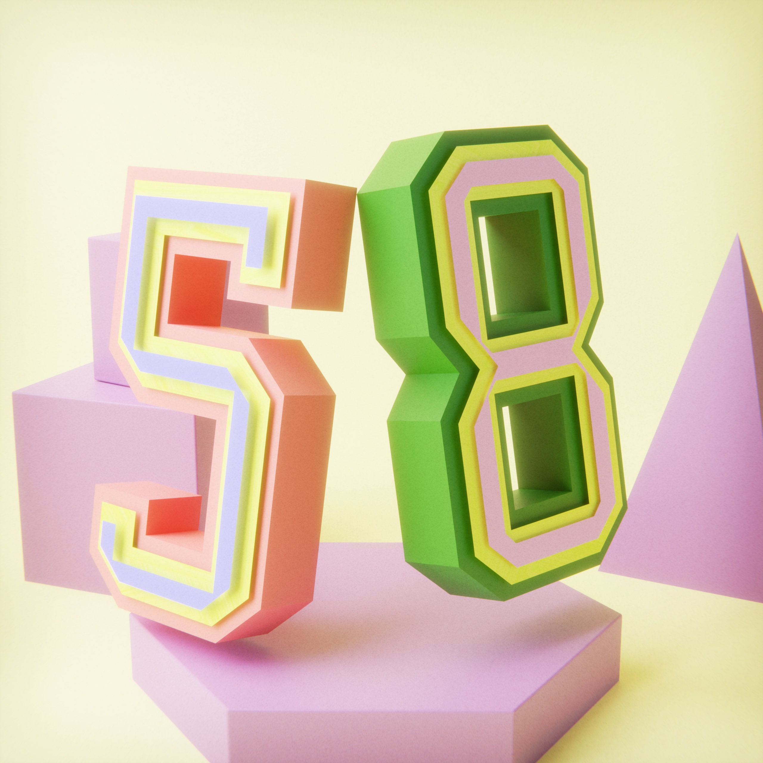 3D Layered NUMBER 0 to 9, Printable PDF Files for Manual Cutting, Die ...