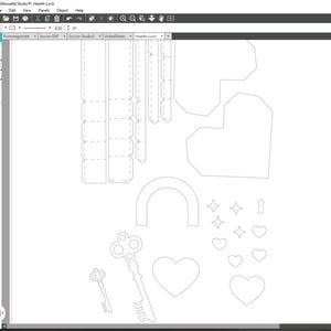 3D Heart Lock Box SVG for Cricut . Paper Gift Heart Box Template. 3D ...