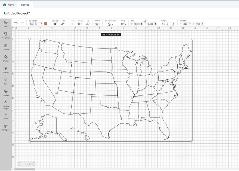 50 States SVG Cricut Bundle, Outline United States Map, Put Toghether ...