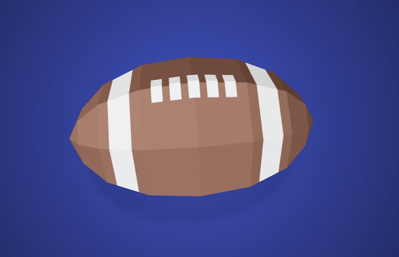 3D Football Papercraft Pattern With Tutorial – SVG, PDF, DXF, Studio3 ...