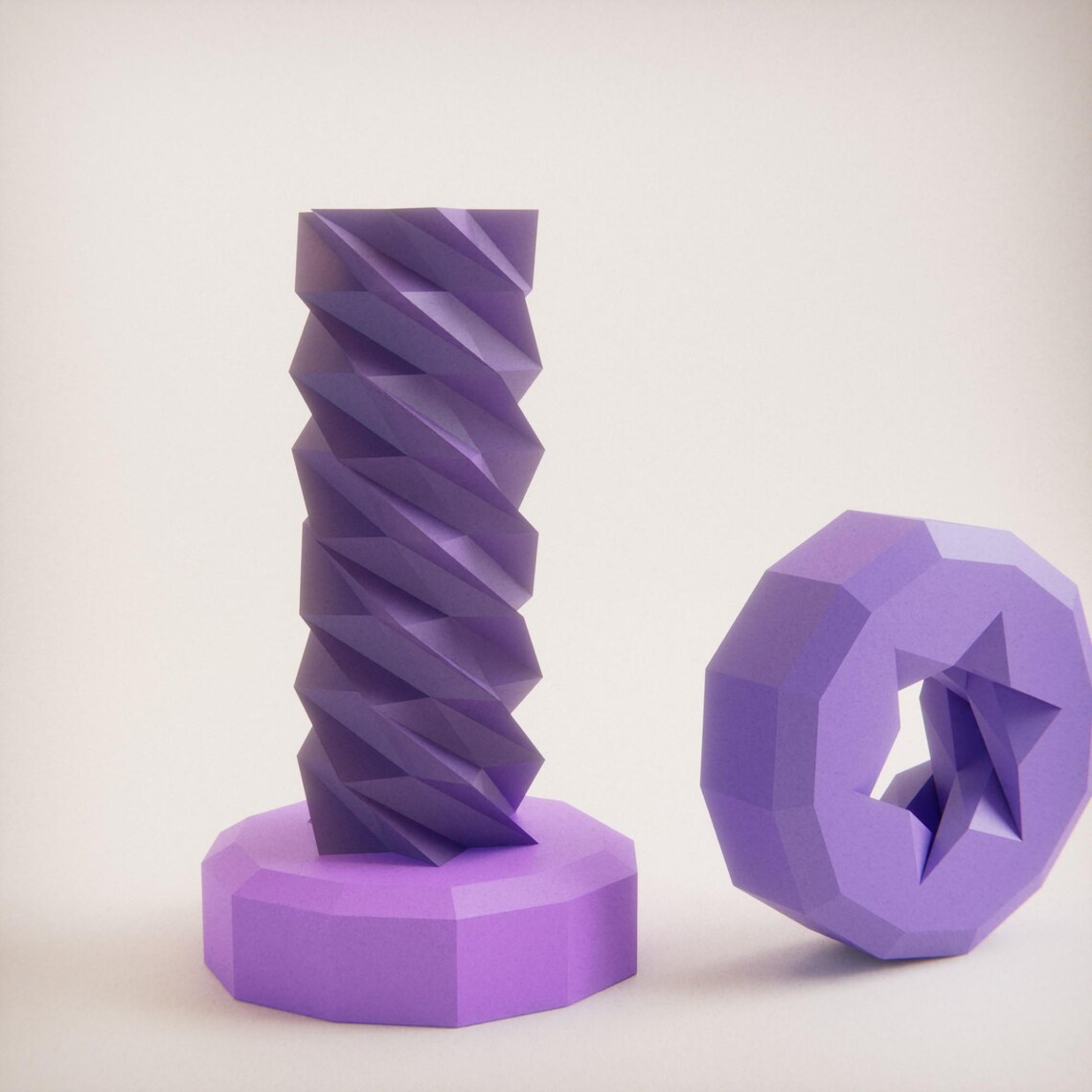 3D Bolt and Nut Papercraft Gift Box – SVG, PDF, DXF, Studio3 Files by ...