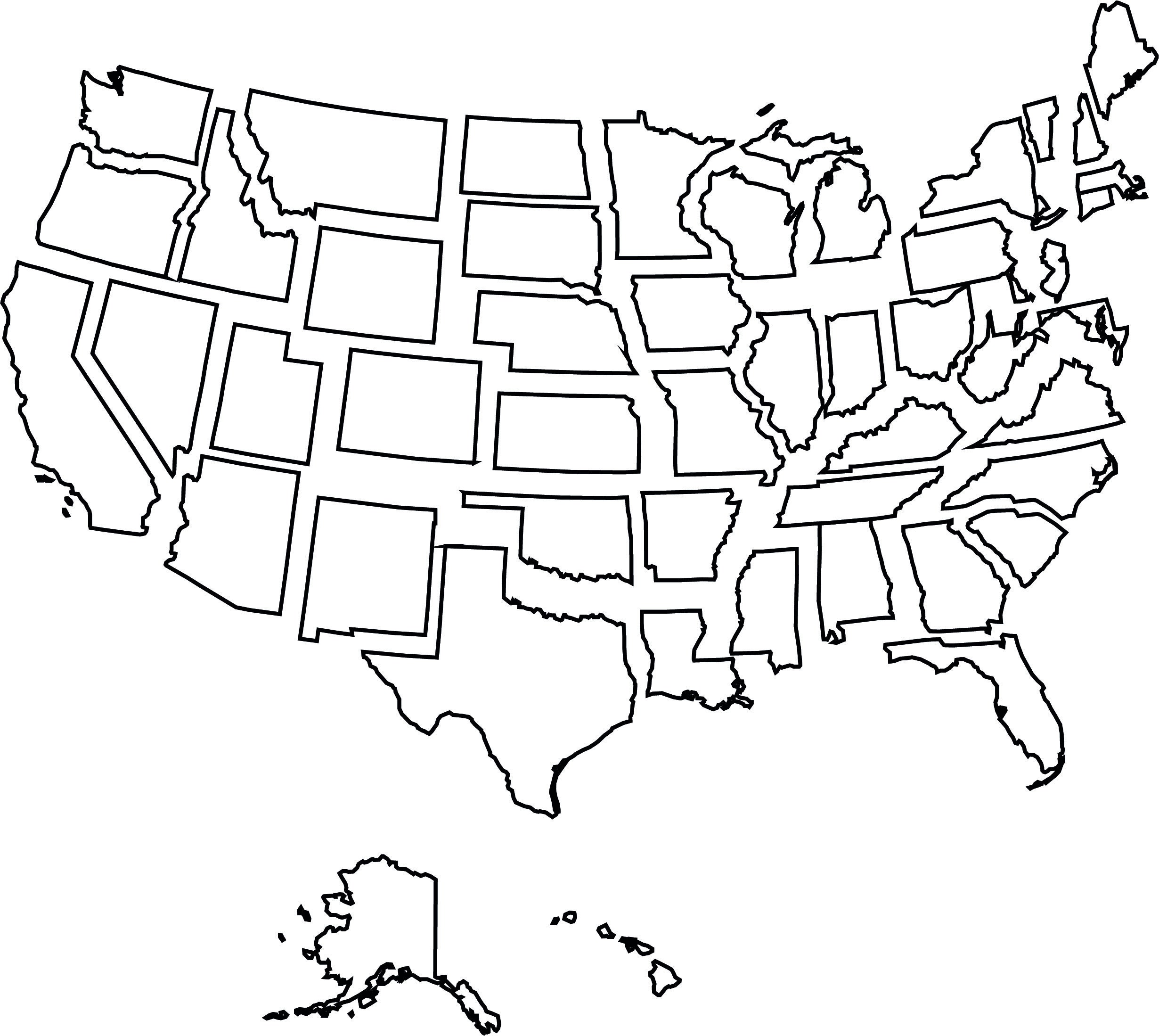 50 States SVG Cricut Bundle, Outline United States Map, Put Toghether ...