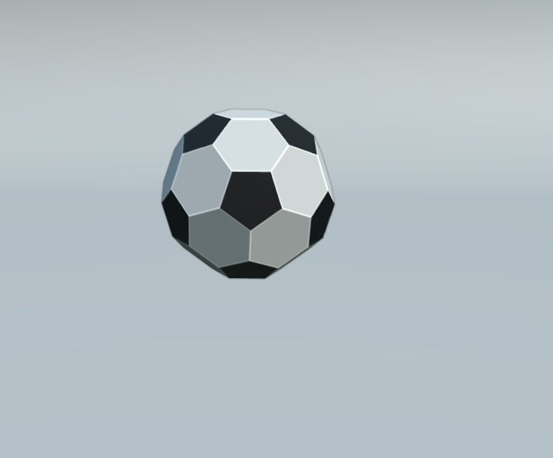 Paper Soccer Ball DIY Printable PDF Template - Papercraft Football ...