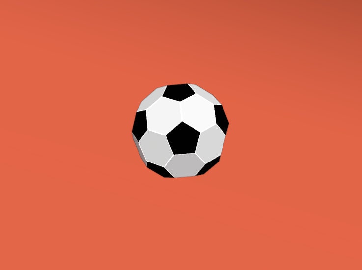 Paper Soccer Ball DIY Printable PDF Template - Papercraft Football ...