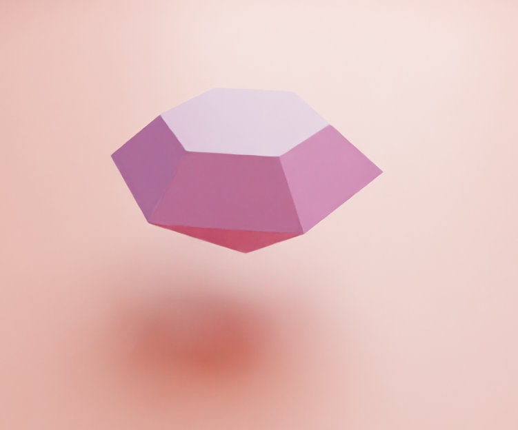 3D Diamonds Papercraft Gems SVG, Cutting Files for Manual or Cricut ...