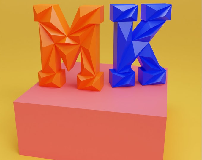 3D Alphabet Letters, Accents and Marks and Numbers Papercraft Pack ...